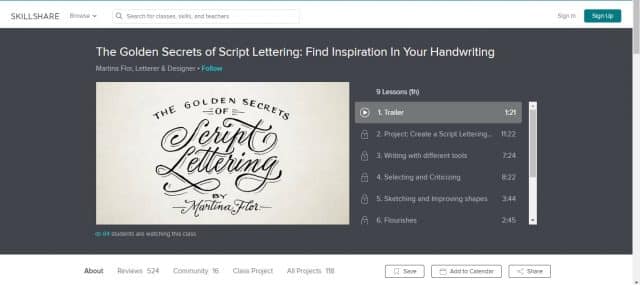 21 Of The BEST Classes for Lettering & Calligraphy | Lettering Daily