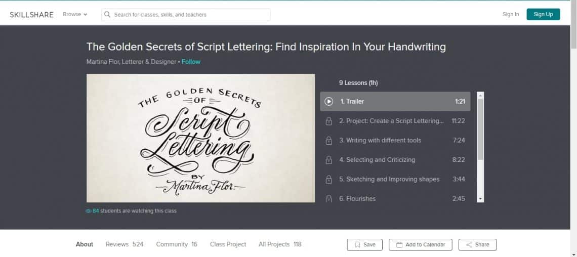 21 Of The BEST Classes for Lettering & Calligraphy | Lettering Daily