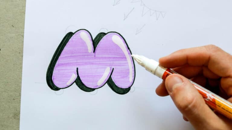 How To Draw Bubble Letters - Step By Step Tutorial (2023) | Lettering Daily