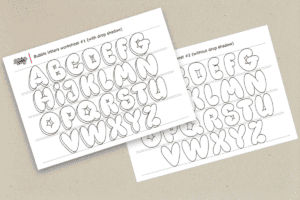 How To Draw Bubble Letters - Step By Step Tutorial (2023) | Lettering Daily