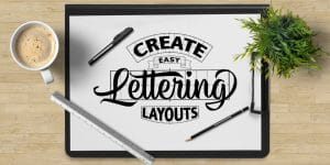 Create EASY Lettering Layouts - Grid Builder Review | Lettering Daily