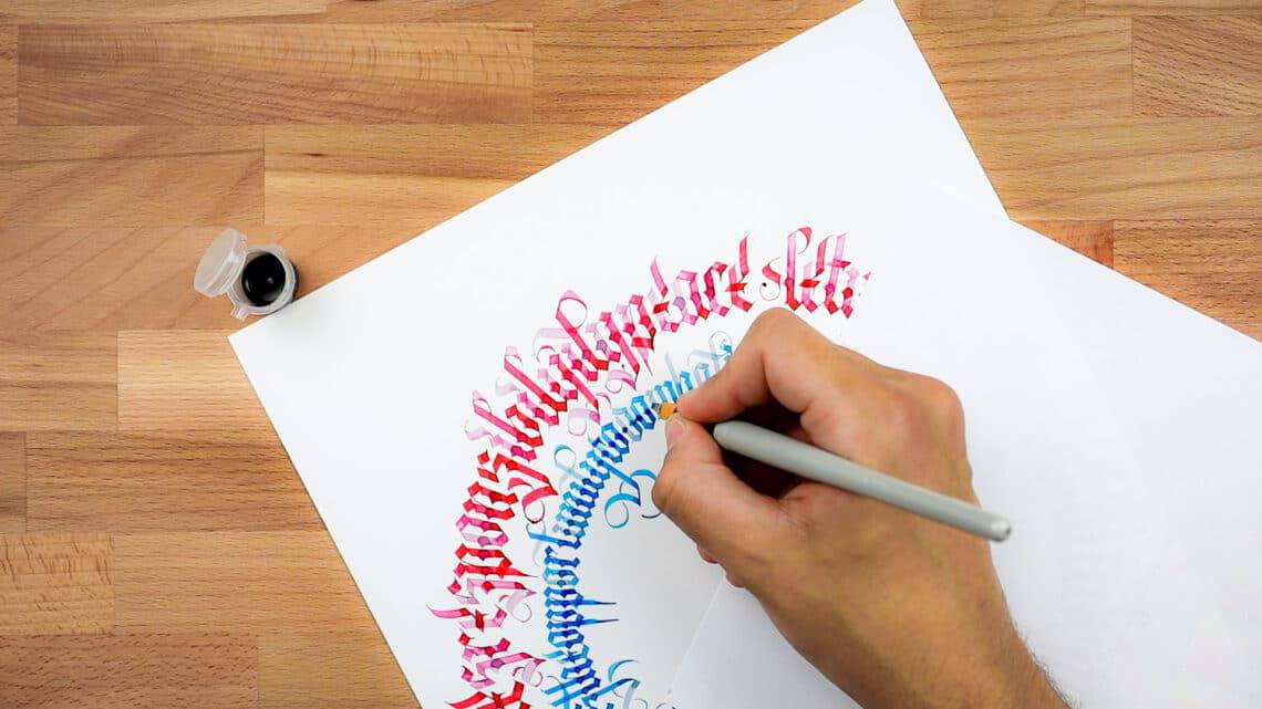 How To Create A Calligram (Step-By-Step Tutorial 2019) | Lettering Daily