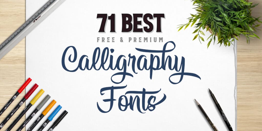 71 Best Calligraphy Fonts Free Premium Lettering Daily
