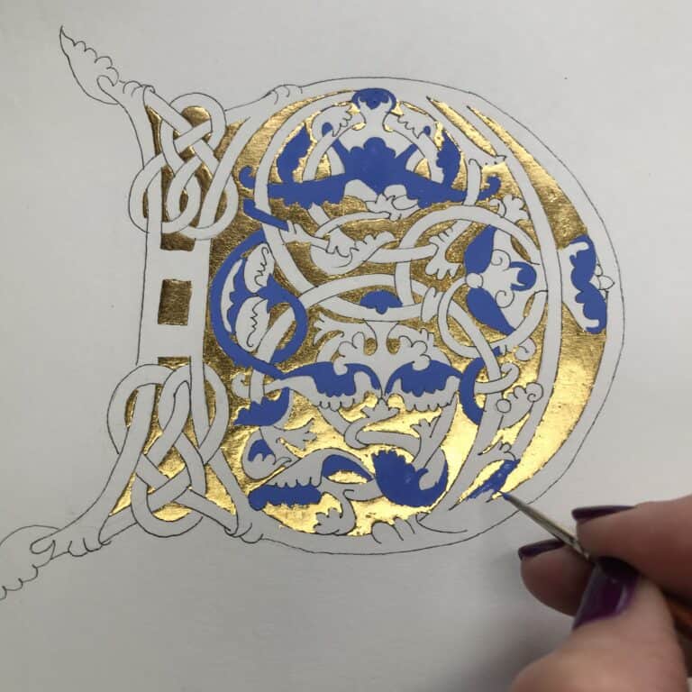 How To Draw Illuminated Letters (Step-By-Step Tutorial) | Lettering Daily