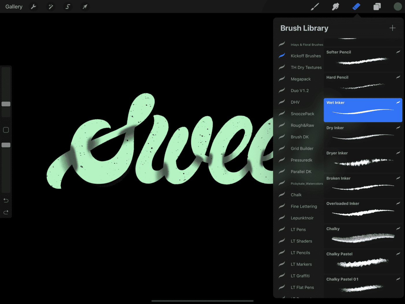 3 Easy Lettering Shadow Effects In Procreate Lettering Daily