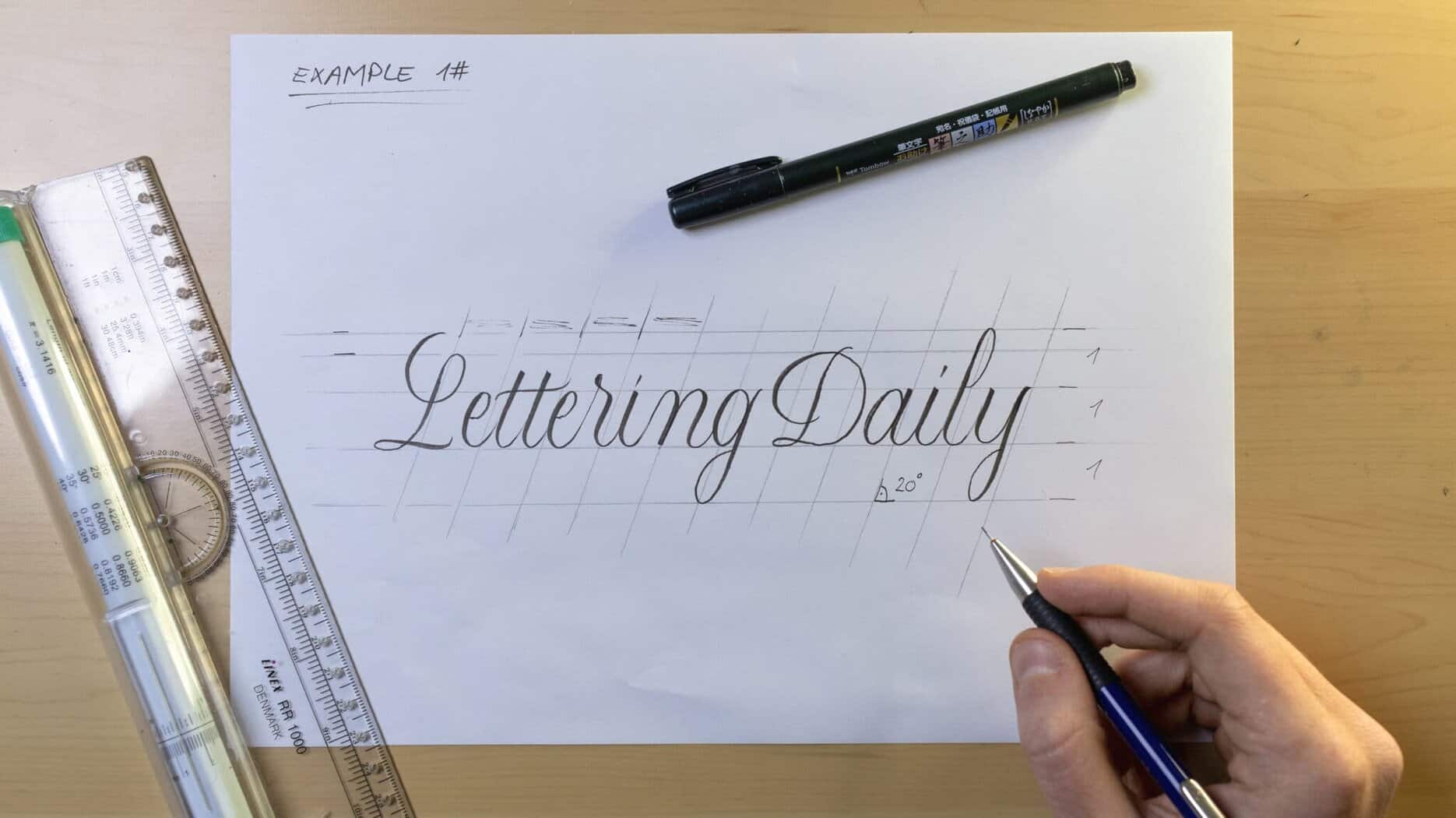  How To Make Calligraphy Guidelines 2022 Lettering Daily