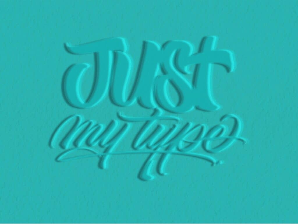 How To Easily Create An Embossed Effect In Procreate Lettering Daily