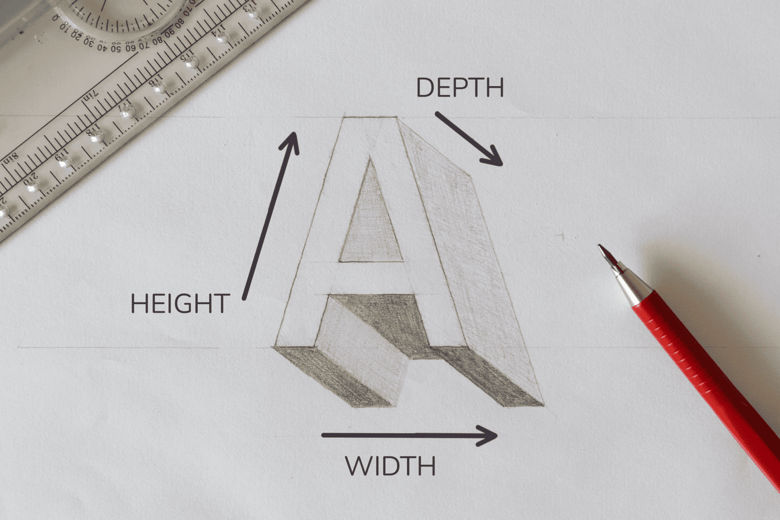 How To Draw 3D Letters (+ Free Worksheets 2021) | Lettering Daily