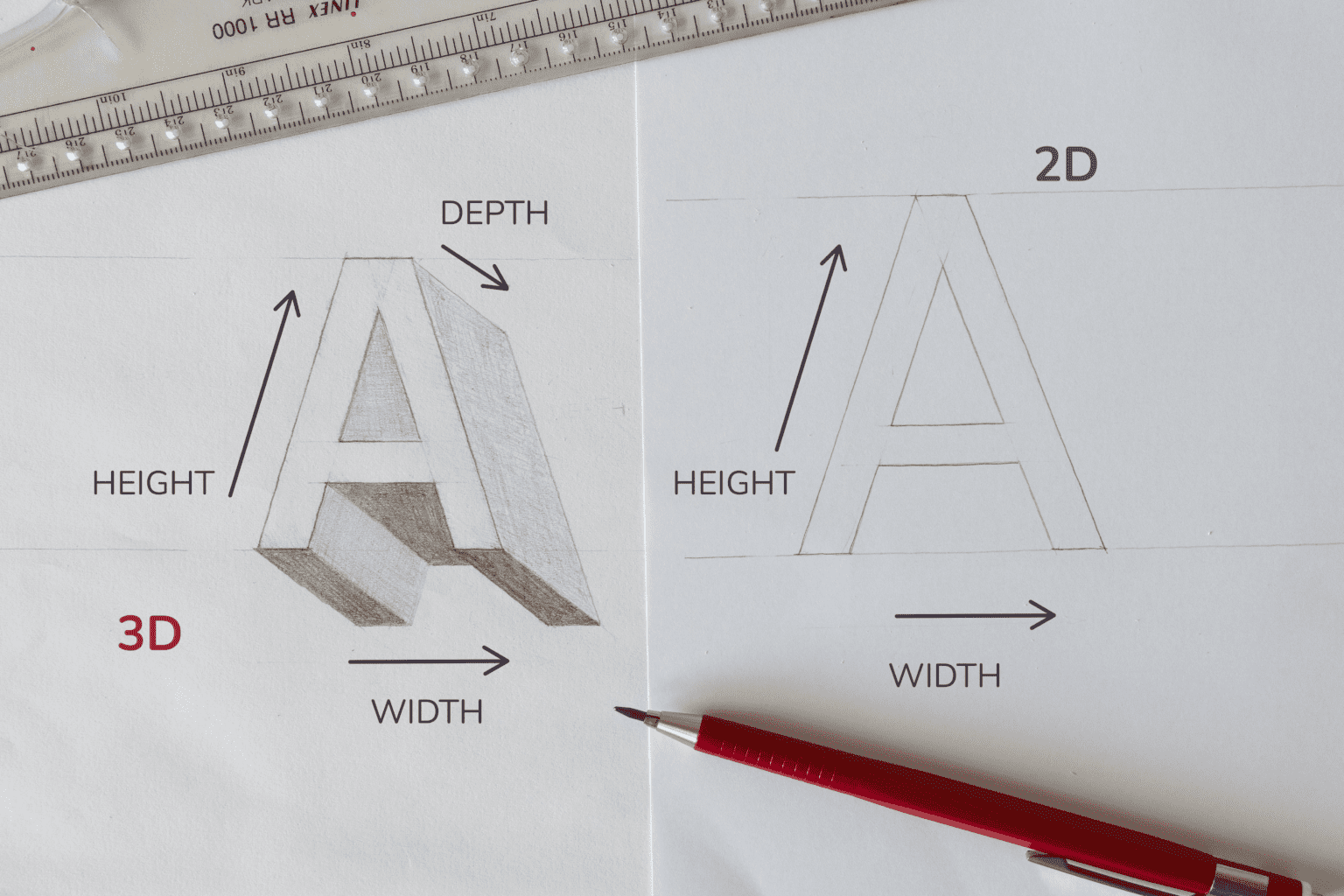 How To Draw 3D Letters (+ Free Worksheets 2021) | Lettering Daily