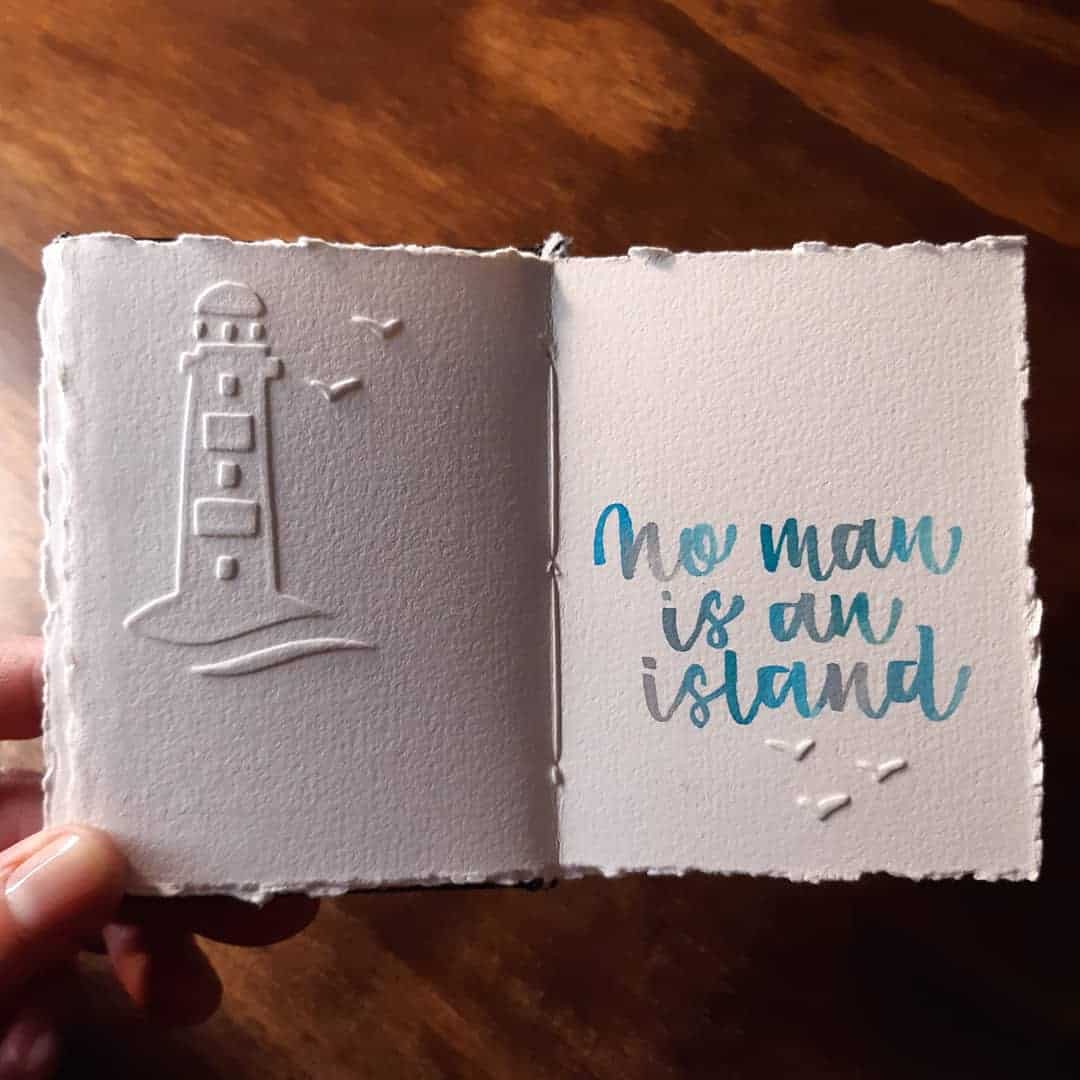 How To Dry Emboss Your Lettering By Hand (2022) | Lettering Daily