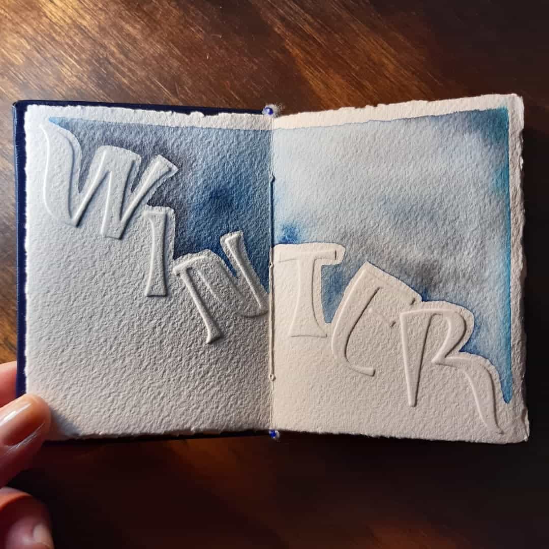 How To Dry Emboss Your Lettering By Hand (2022) | Lettering Daily