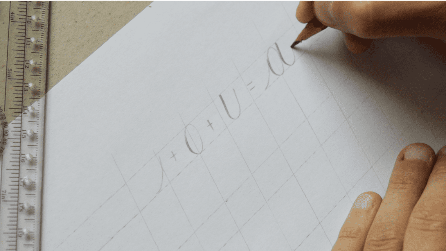 How To Do Pencil Calligraphy For Beginners | Lettering Daily