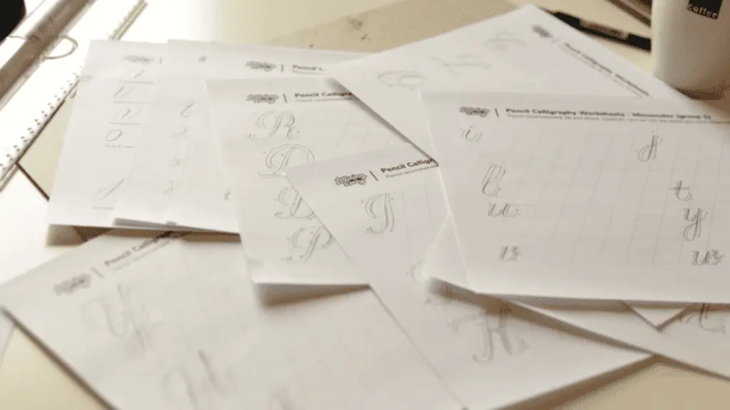 How To Do Pencil Calligraphy For Beginners | Lettering Daily