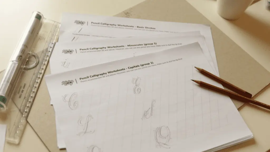 How To Do Pencil Calligraphy For Beginners | Lettering Daily