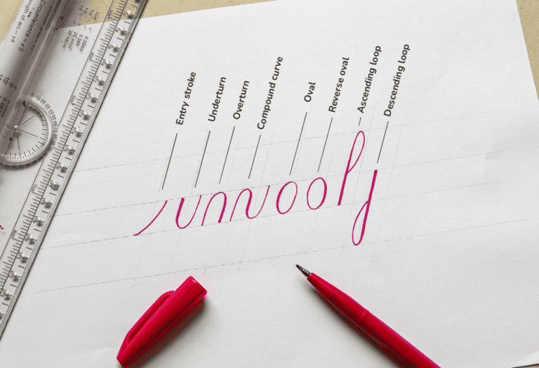 The Basic Calligraphy Strokes Guide (+FREE Worksheet) | Lettering Daily