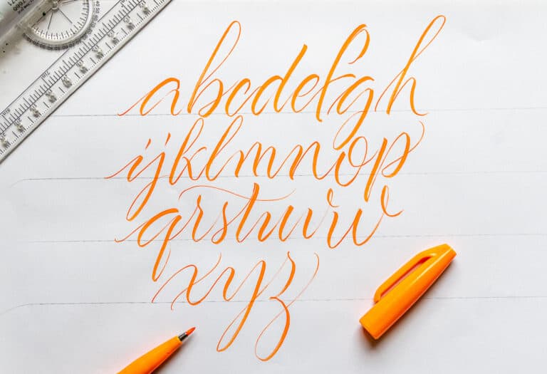Brush Calligraphy Alphabet - A to Z (Lowercase Letters) | Lettering Daily