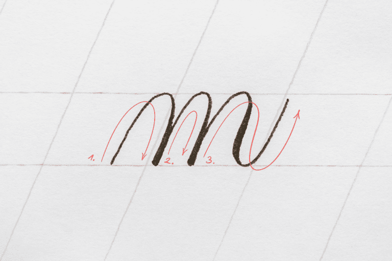 Brush Calligraphy Alphabet - A to Z (Lowercase Letters) | Lettering Daily