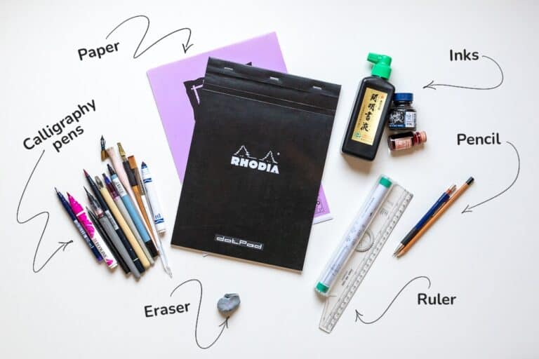 6 Essential Calligraphy Tools For Beginners | Lettering Daily