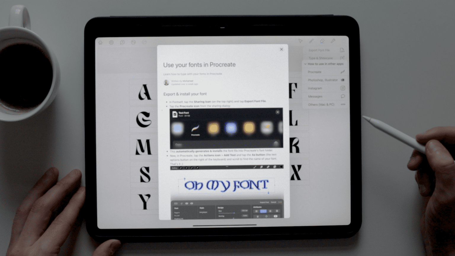 How To Make Handwritten Fonts on Your iPad | Lettering Daily