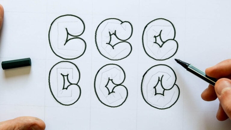 How To Draw Bubble Letters - Step By Step Tutorial (2023) | Lettering Daily
