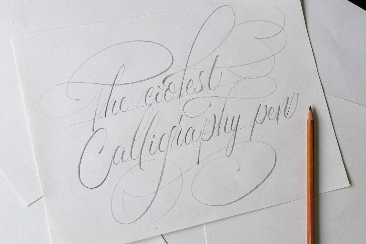 Pencil Calligraphy for Beginners (+ Free Worksheets PDF)