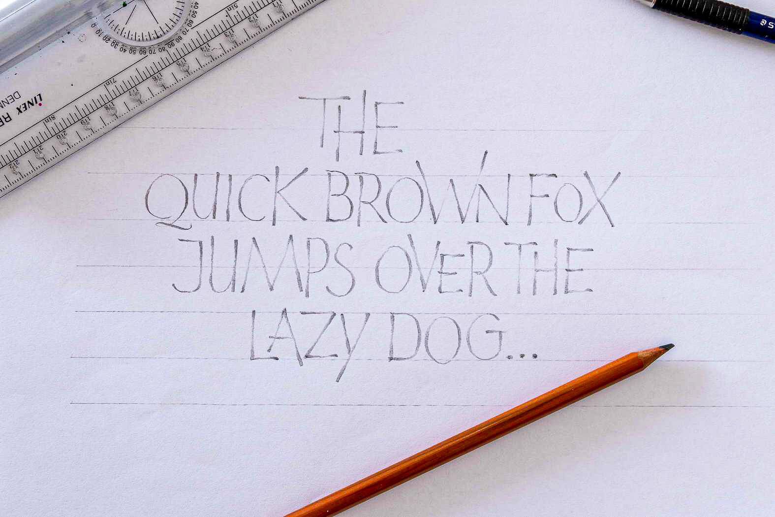 Pencil Calligraphy for Beginners (+ Free Worksheets PDF)