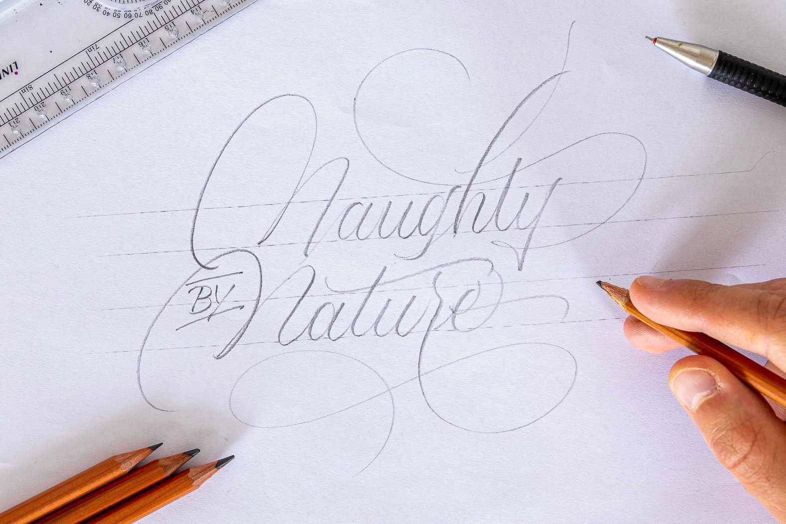 Pencil Calligraphy for Beginners (+ Free Worksheets PDF)